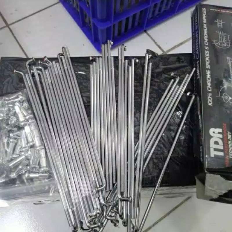 Promo jari jari motor merk tdr racing warna crum ketebalan 9×10 Diskon ...