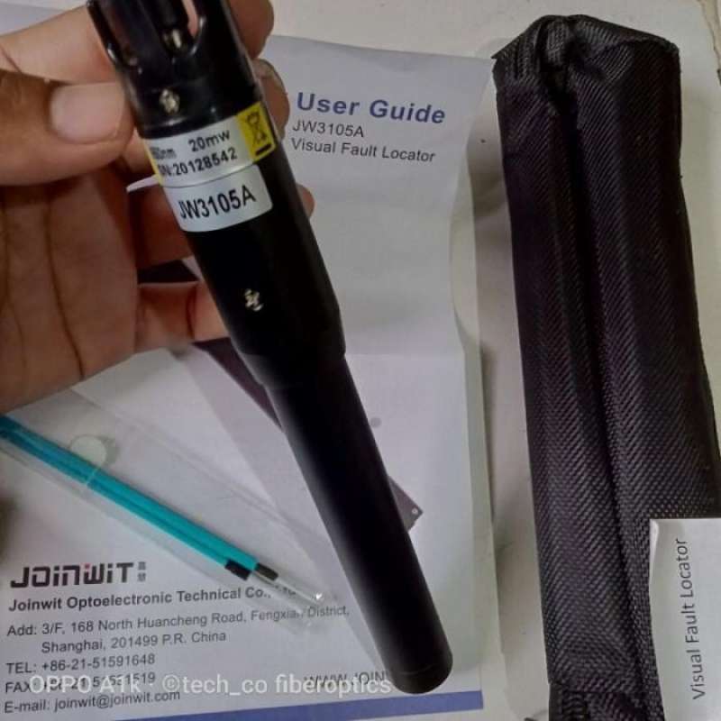 Jual READY VFL 20MW JOINWIT VISUAL FAULT LOCATOR LASER FIBER OPTIK ...