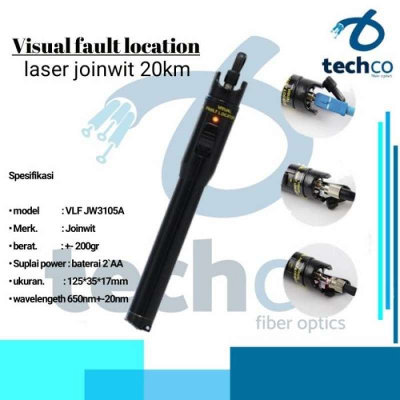 Jual READY VFL 20MW JOINWIT VISUAL FAULT LOCATOR LASER FIBER OPTIK ...