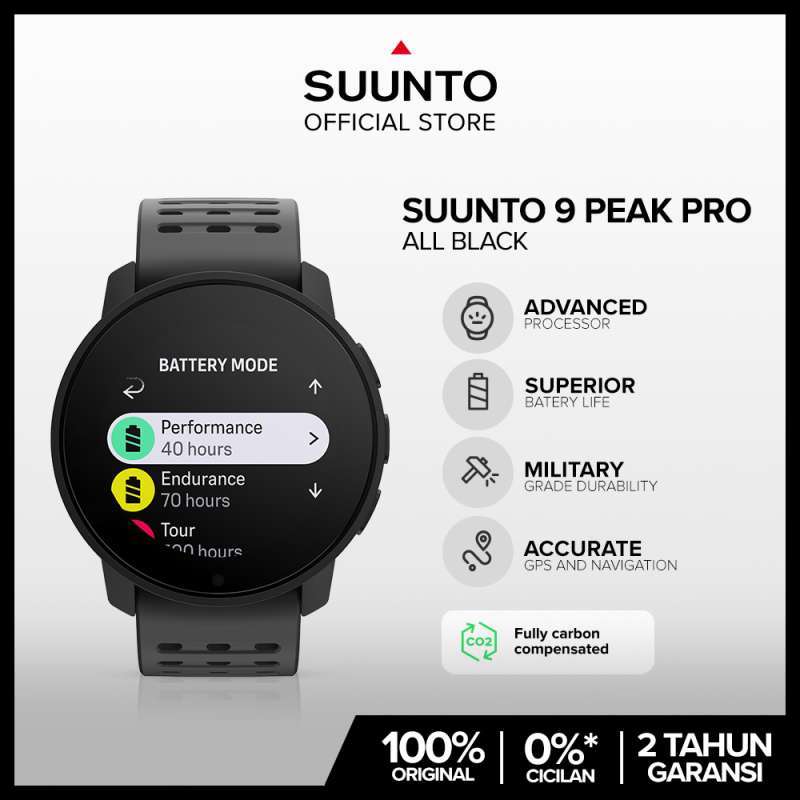 Jual Suunto 9 Peak Pro All Black - Our most powerful and best ...