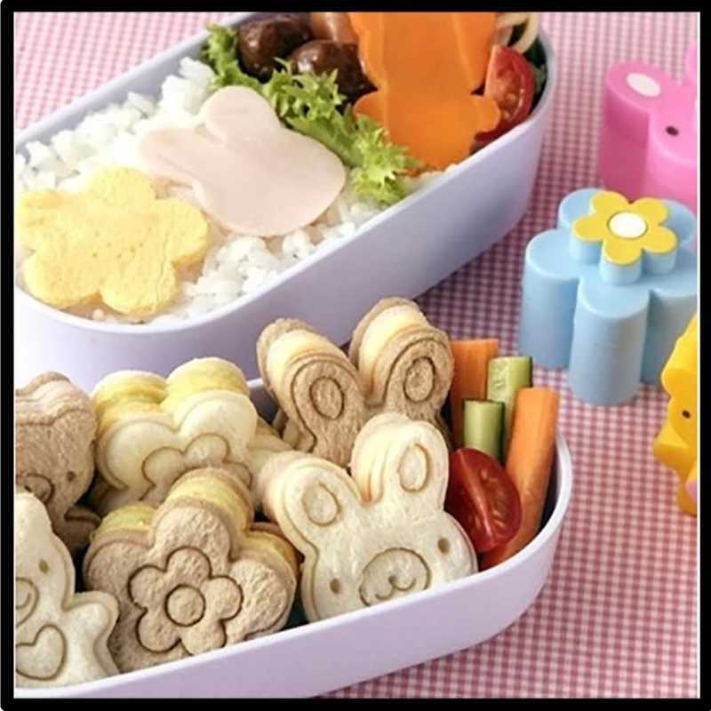 Jual Cetakan Makanan SET 4Pcs Cetakan roti/nasi karakter hello kitty ...