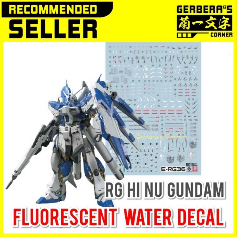 Promo Fluorescent Water Decal Rg Hi Nu Gundam Evolution Studio Diskon ...