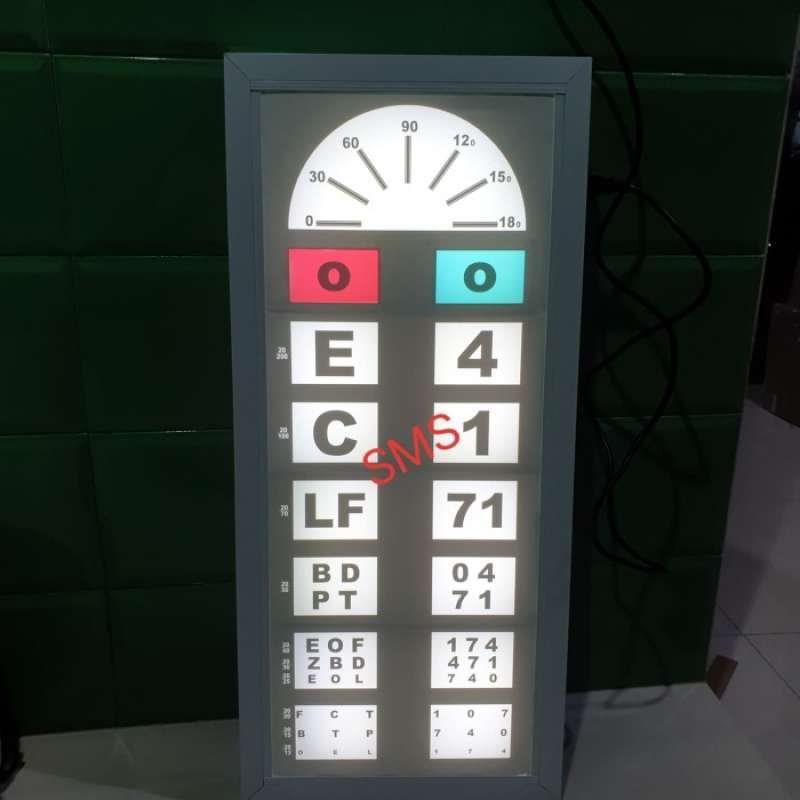 Jual Snellen chart Elektrik remote/electric with remote/Alat Tes Mata ...
