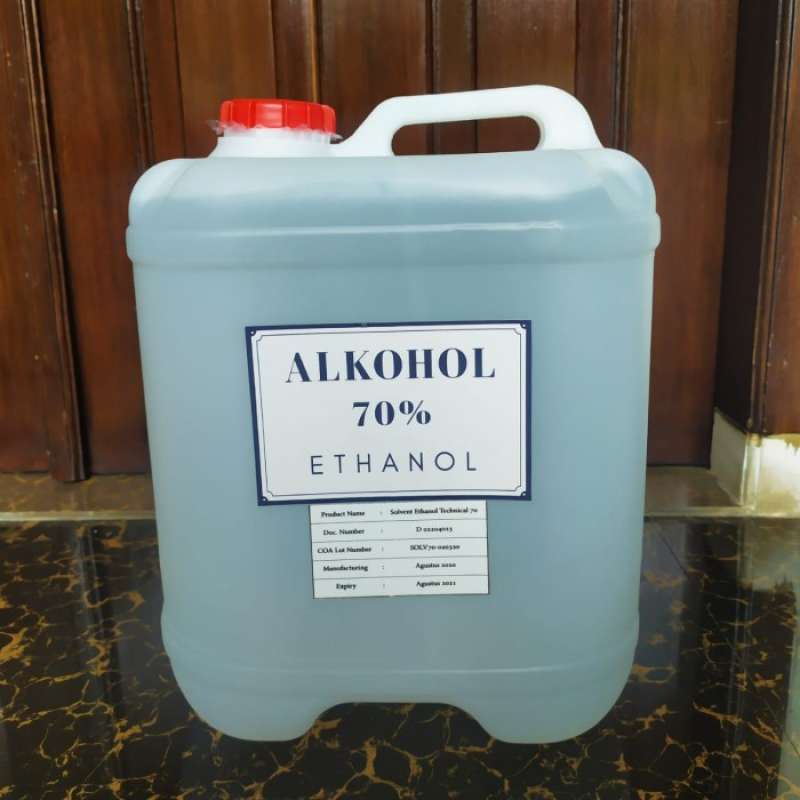 Promo Alkohol 70% 20 Liter / Ethanol Teknis / Alkohol 20 Liter ...