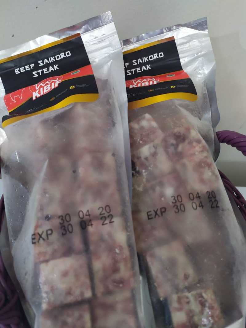 Jual KIBIF Saikoro Daging Sapi Cubes [500 g] di Seller Happy Frozen ...