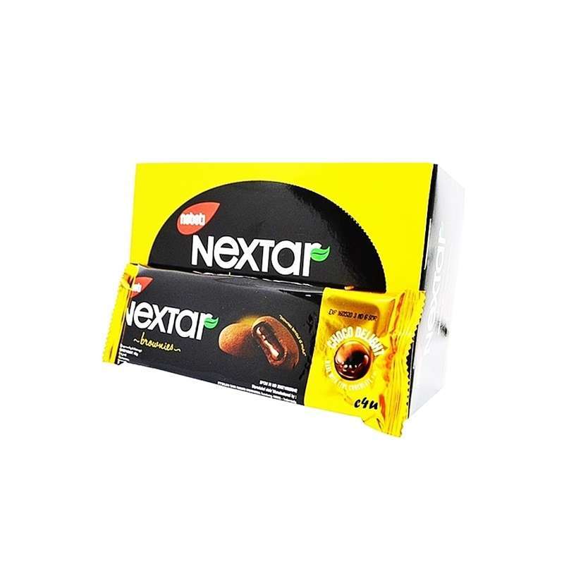 Jual Nextar Brownies Cookies Choco Delight [42 g/ 10 sachet/ Kotak] di ...