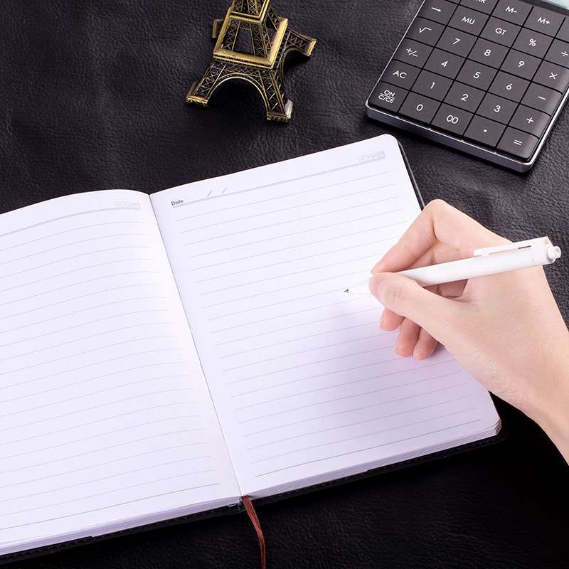 Jual Deli Buku notebook Cover kulit, didesain dengan selipan pulpen dan ...