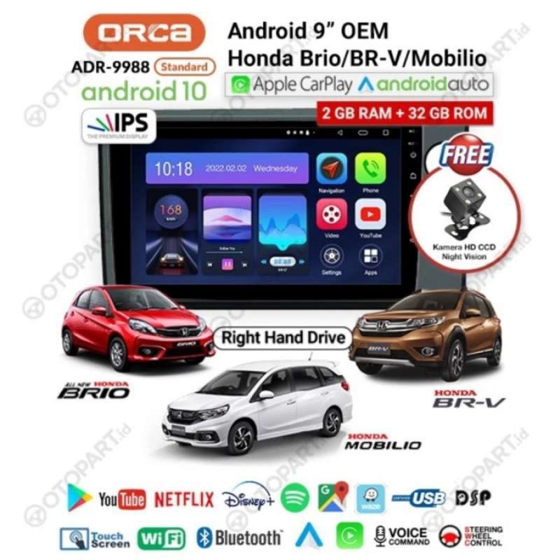 Jual tv mobil honda brio/head unit honda brio/doubledin honda brio. di ...