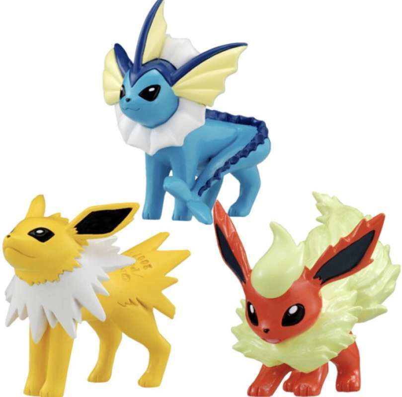 Promo Takara Tomy Moncolle Pokemon Figure - Vaporeon Jolteon Flareon ...