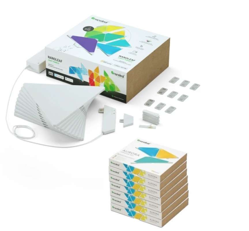 Promo Nanoleaf Aurora Smarter Kit | Rhythm Edition (30 Panels ...