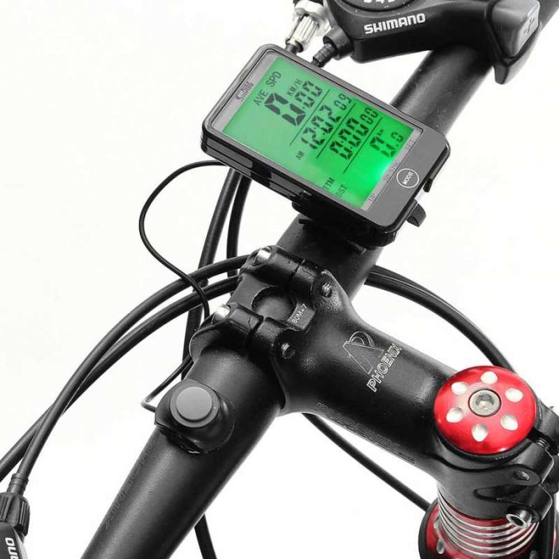 Jual SUNDING Odometer Speedometer Monitor Sepeda - SD-576C - Black di ...