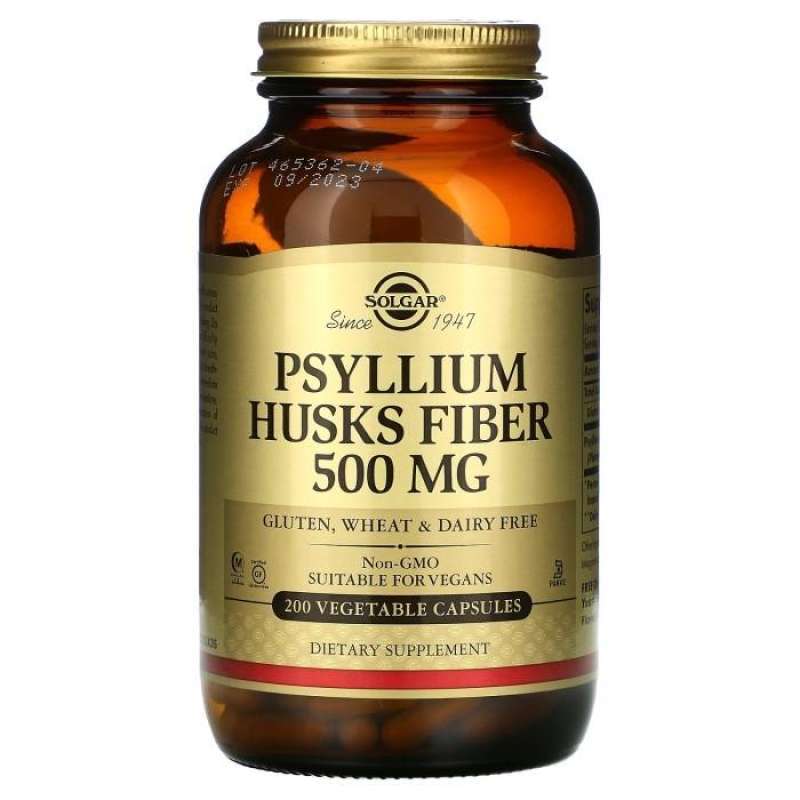 Jual Solgar Psyllium Husks Fiber 500 mg 200 Capsules di Seller Macuma ...