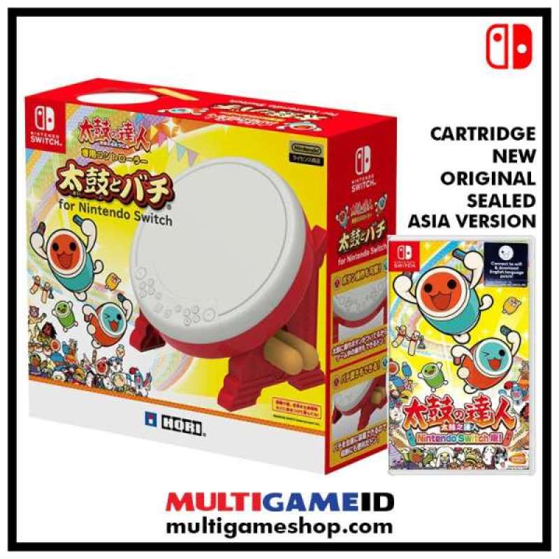 Promo Nintendo Switch Taiko no Tatsujin Drum Session Drum Controller ...