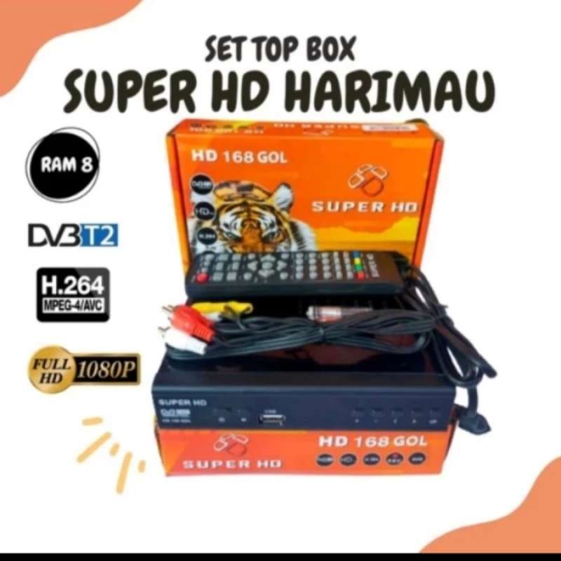 Jual Set Top Box Tv Digital Super Hd 168 Gol Stb Dvb T2 - Biru 168 Gol ...