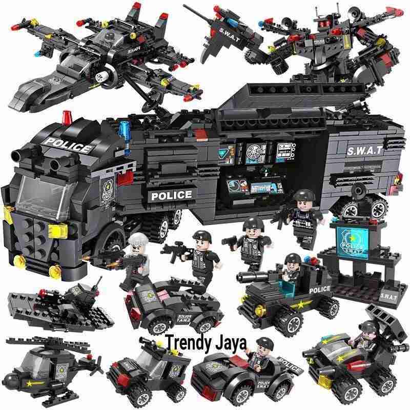 Jual Lego Regimental Police Swat Team Police Robot di Seller Paopaotoys ...