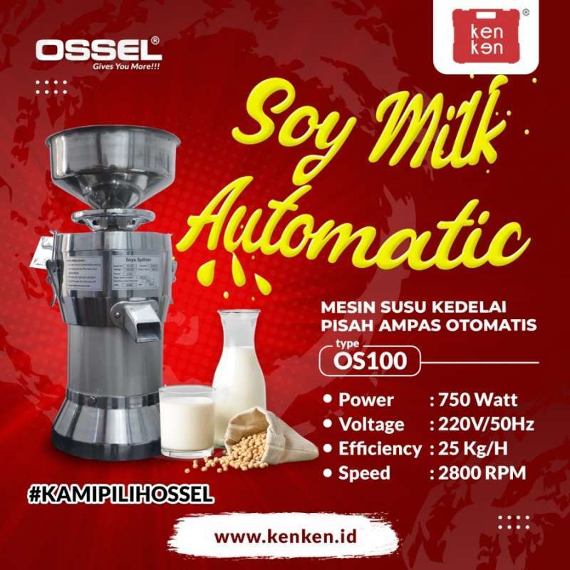 Jual ESIN SUSU KEDELAI PISAH AMPAS OTOMATIS OSSEL MURAH MESIN SOYA ...