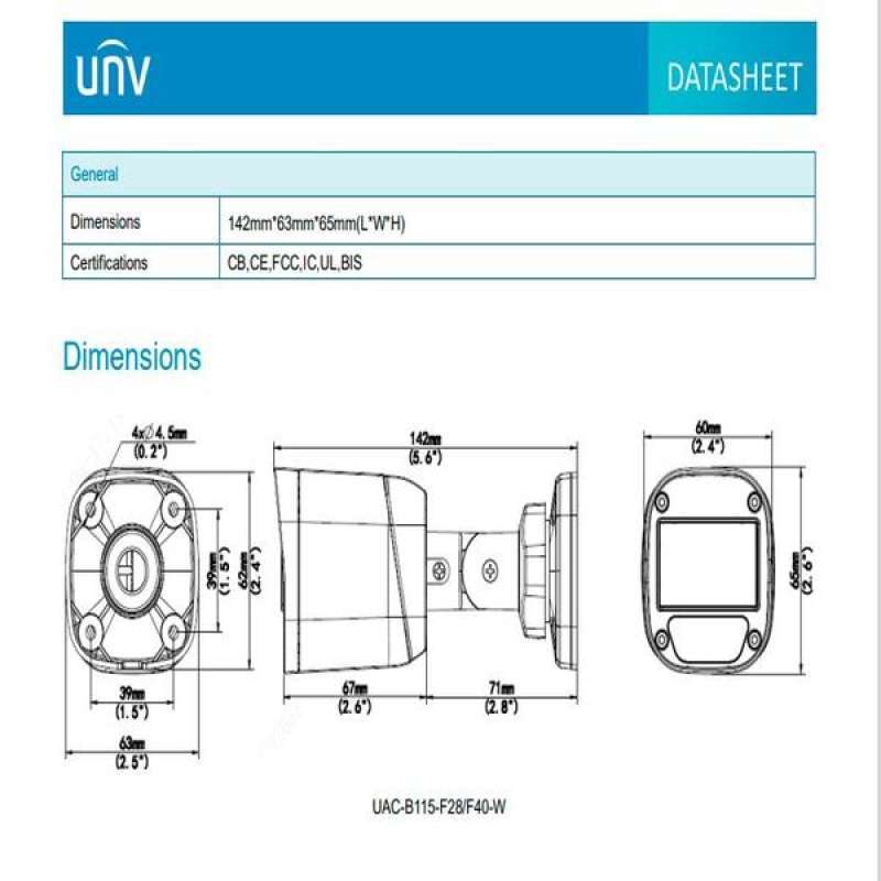 Jual Uniview Cctv 5mp Colourhunter Hd Fixed Mini Bullet Analog Camera ...