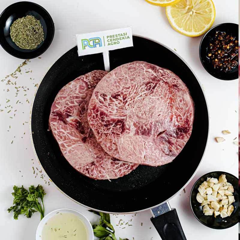 Jual Daging Steak Sapi Meltik Rib Eye Cuberoll [1000 Gr] Meltique Beef