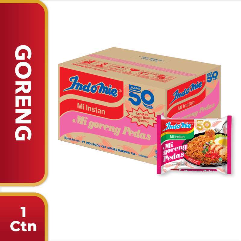 Jual 1 Dus isi 40 Pcs - Indomie Goreng Pedas di Seller Indomie Official ...