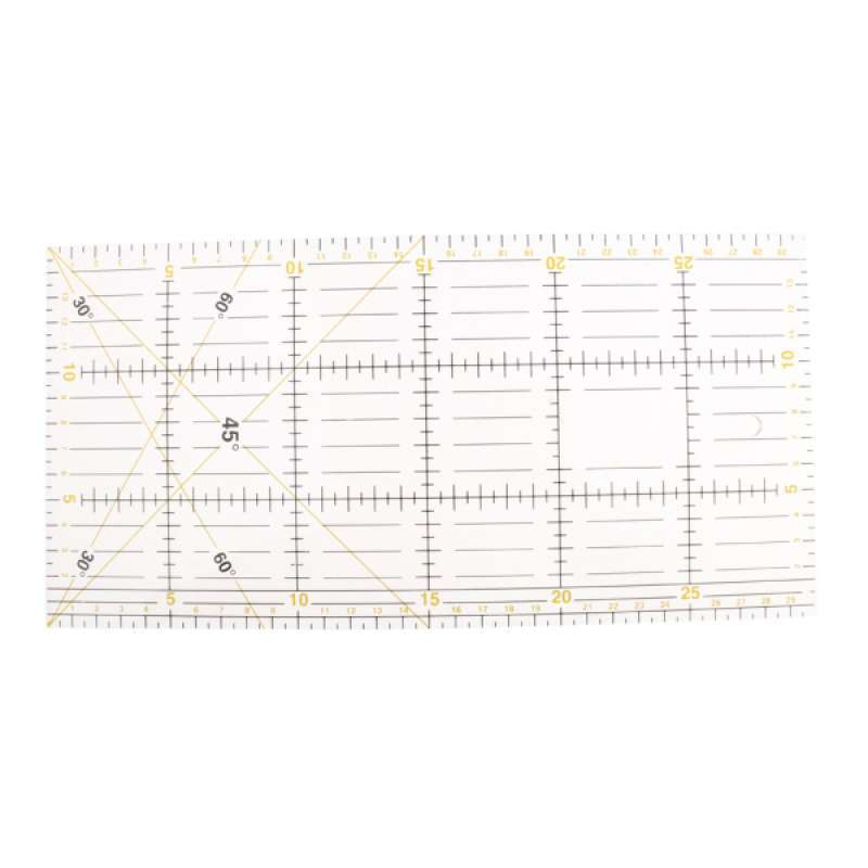 Jual 30x15cm Clear Acrylic Ruler Quilt Patchwork Acrylic Ruler Quilting ...