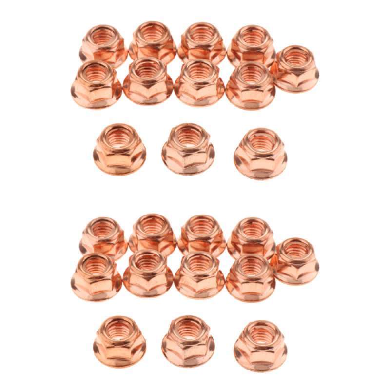 Jual 24x M8 Copper Flashed Exhaust Manifold 8mm Nut -high Temperature ...