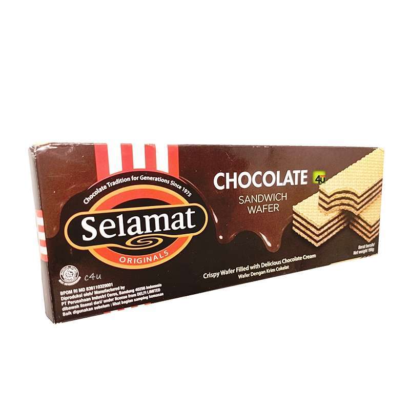 Promo Selamat - Sandwich Wafer - Kotak 145 Gr - Chocolate Diskon 16% Di ...