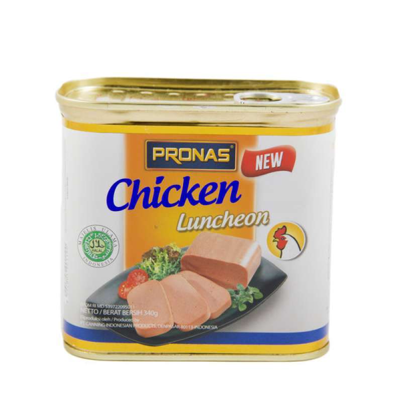 Jual PRONAS Chicken Luncheon 340gr - Daging Ayam Deli Olahan Kaleng ...