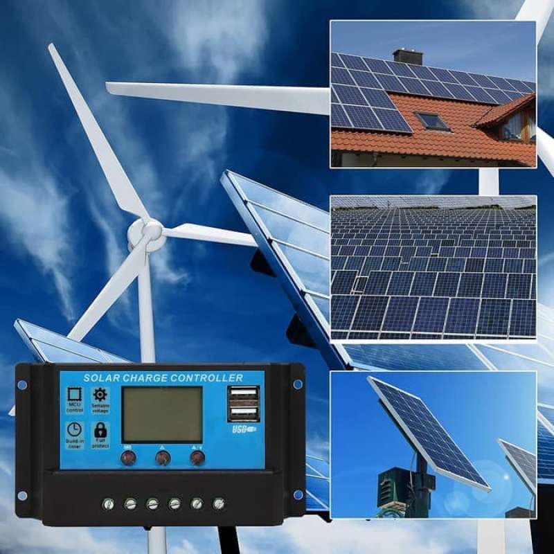 Promo Solar Charge Controller Pwm Panel Tenaga Surya 10a / 12v - 24v ...