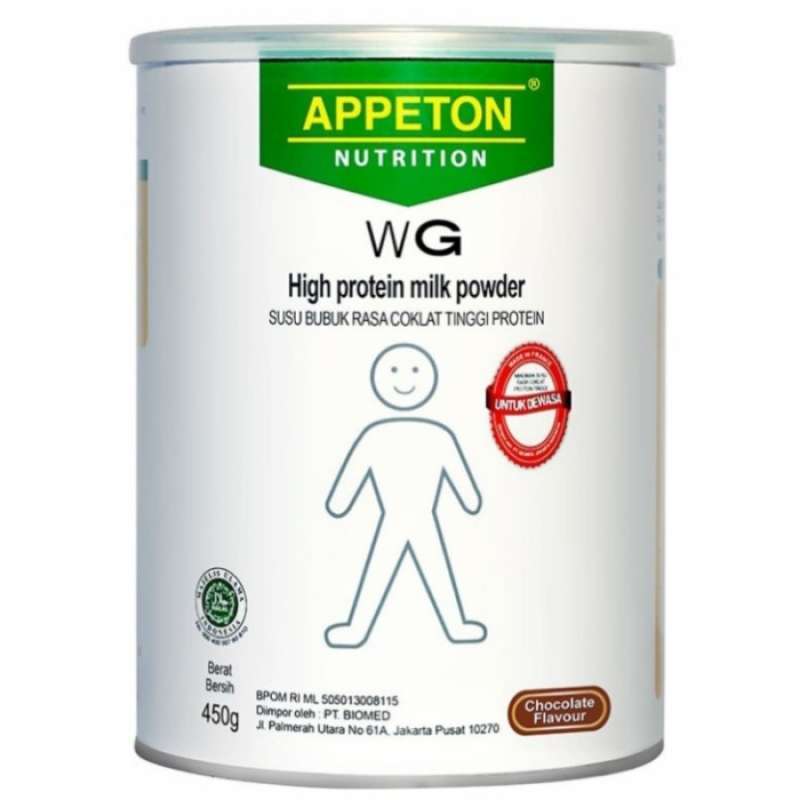 Jual Appeton Weight Gain Adult High Protein Milk Powder Coklat 450G di ...