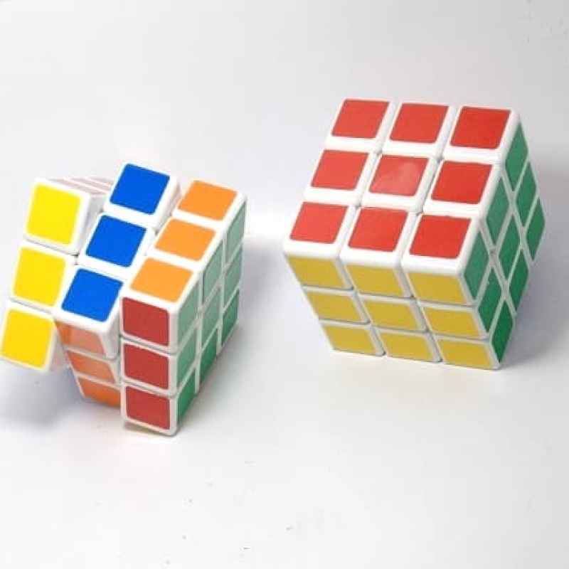Jual Rubik 3x3 Kubik Kubus Mainan Anak Edukatif Warna Bukan Tempelan di ...
