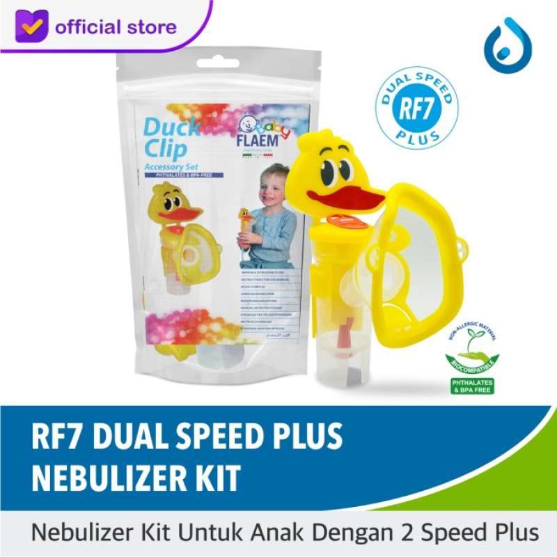 Promo Nebulizer Kit RF7 Dual Speed Plus Elvasense (Duck Clip) - AC580 ...