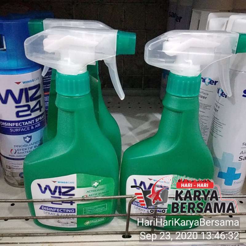 Jual Wiz 24 Disinfecting Spray & Clean Fresh All Surface 450ml Di ...