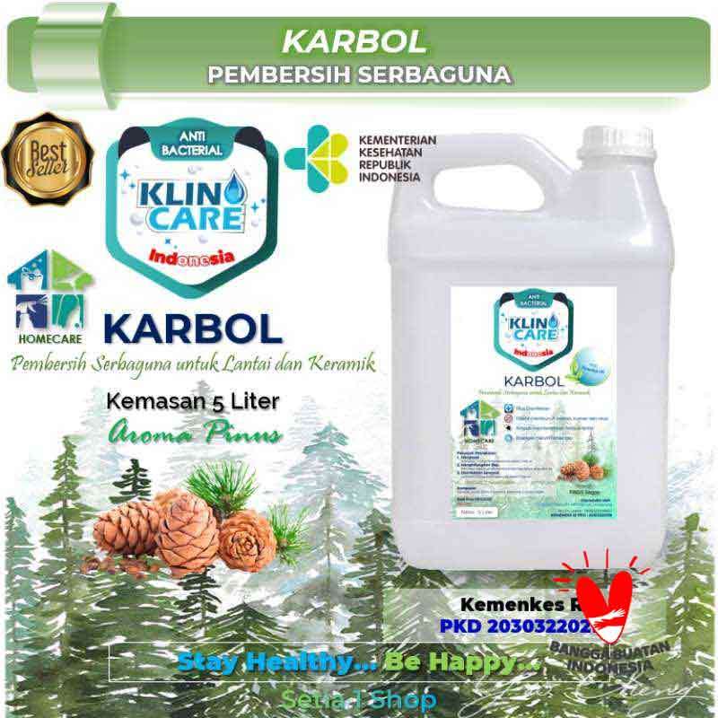 Jual Karbol Pembersih Lantai Serbaguna 5 liter KLINO CARE Wangi Pinus ...