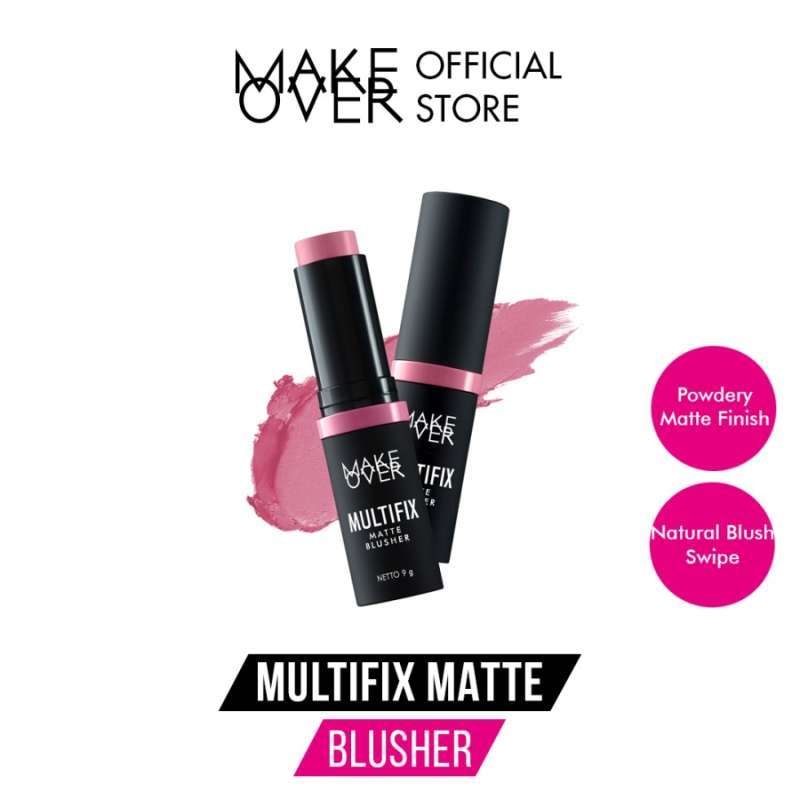 Jual Make Over Multifix Matte Blusher 9 G - Blush On Stick Di Seller ...