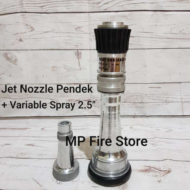 Promo Short Fire Jet Nozzle Nuzzle Pemadam Pendek 2.5 Inch + Variable ...