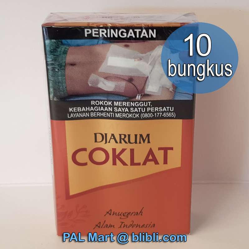 Jual Rokok Kretek DJARUM COKLAT 12 batang [1 slof / 10 bungkus] di ...