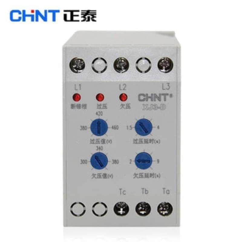 Jual Chint Xj3-d Phase Failure Relay Over / Under Voltage Protection ...