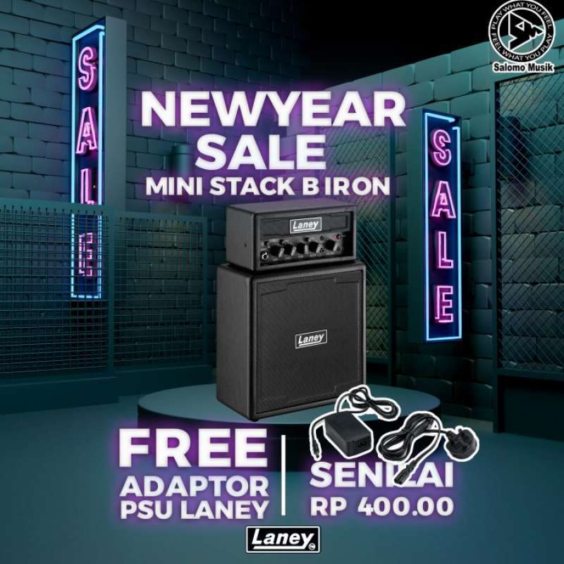 Promo Ampli Amply Amplifier Gitar Laney Mini Stack B Iron Diskon 23% Di ...