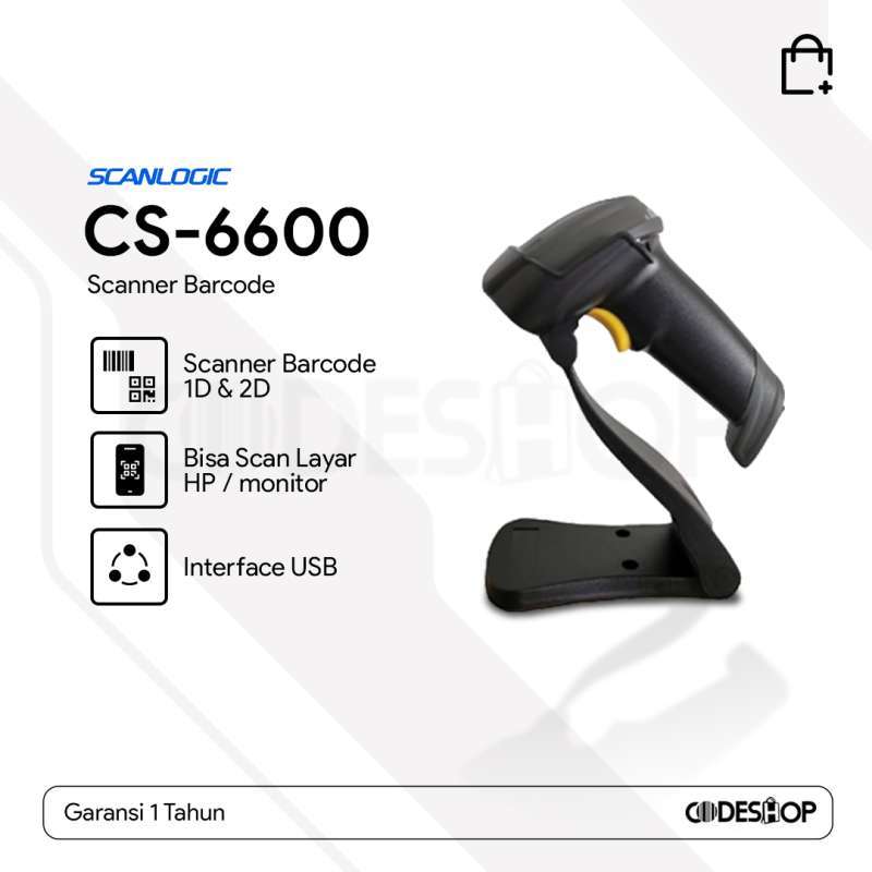 Jual Scanlogic CS-6600 Scanner Barcode 2D Scan Imager USB di Seller ...