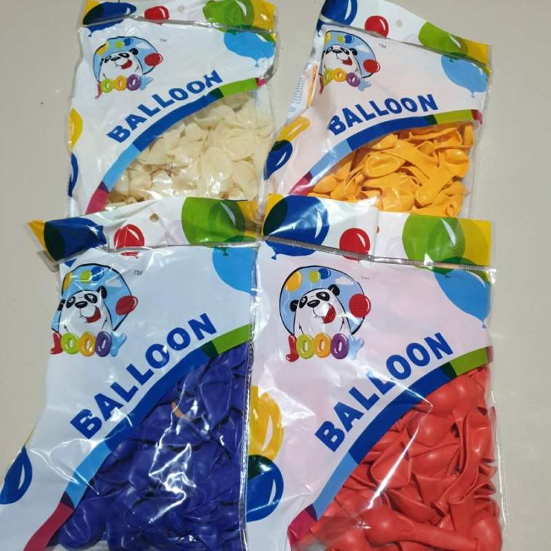 Jual Balon Latex 5 Inch Metalic / Doff / 5 Balloon 1 Bungkus Isi 100 ...