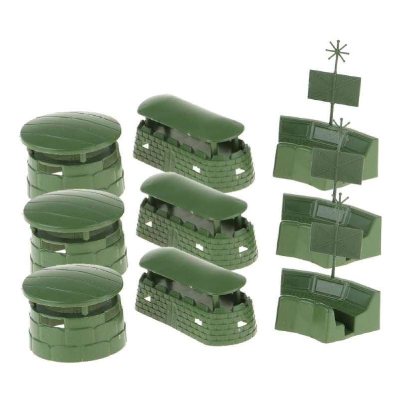 Jual 9pcs Realistic Military Sand Scene Model Accessory Plastic Toy ...