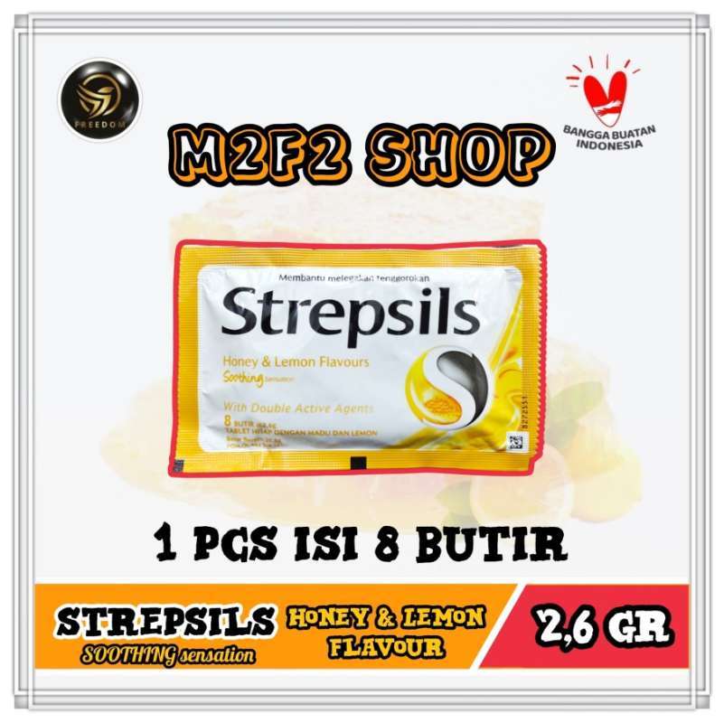 Jual Permen Strepsils Honey Lemon Flavour Soothing isi 8 - 20,8 gr ...