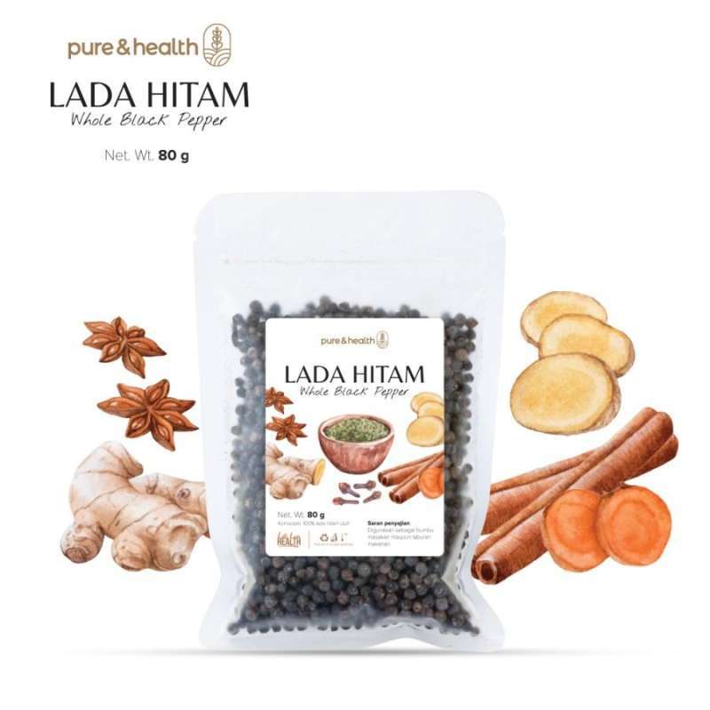 Jual Bumbu Dapur Rempah 80gr Lada Hitam Jahe Merah Kunyit Natural ...