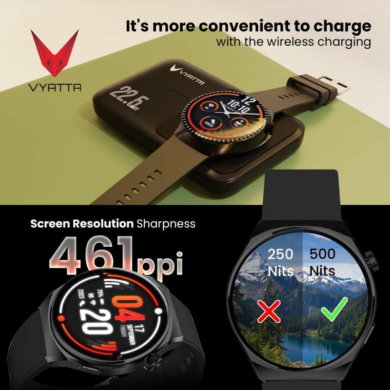 Promo Vyatta Fitme Spectre Ultra Smartwatch Amoled 1,43 Sport Mode Wireless Charging Diskon 56% ...