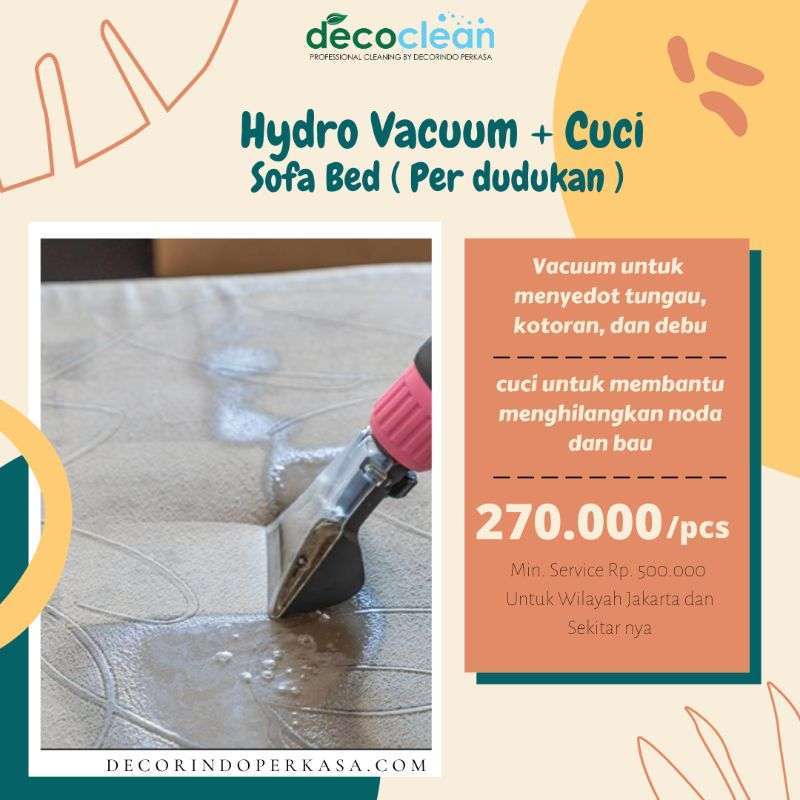 Jual Deco Clean Hydro Vacuum + Cuci Sofabed E-Ticket [Per Dudukan ...