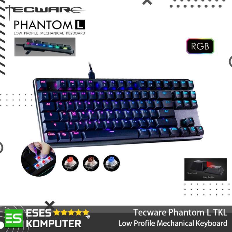 Jual Keyboard Tecware Phantom L TKL RGB | Low Profile Keyboard Gaming ...