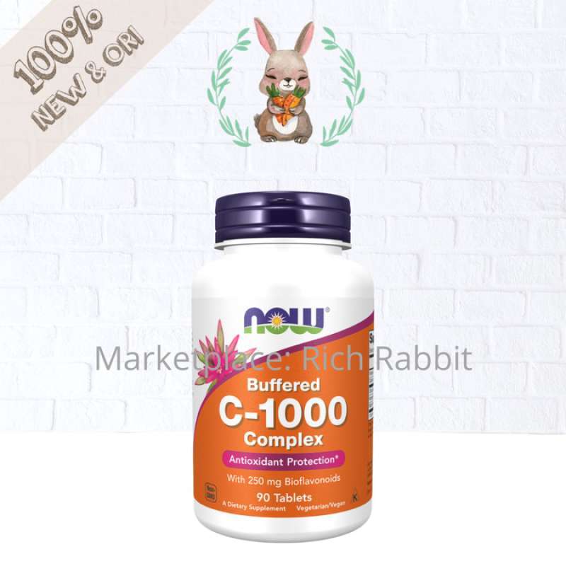 Promo NOW FOODS BUFFERED C1000 VITAMIN C 1000 SUSTAINED RELEASE 90 TABLETS Diskon 33% di Seller ...