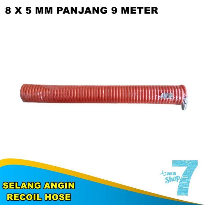 Jual SELANG ANGIN / SELANG KOMPRESOR SPIRAL 9 METER ORANGE - 7140024 di ...