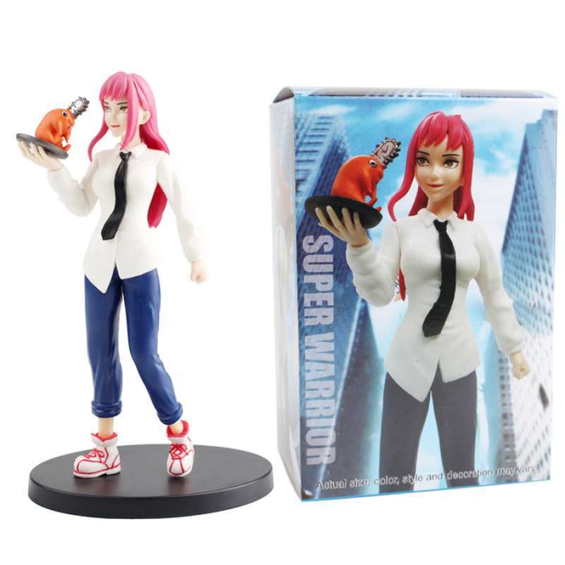Promo DENJI POWER MAKIMA CHAINSAW MAN ACTION FIGURE STATUE - Makima PVC ...