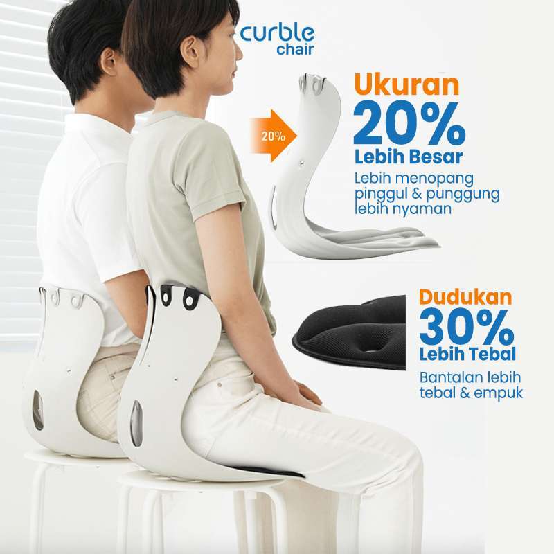 Promo Curble Posture Chair Grand - Grey Diskon 20% Di Seller Curble ...